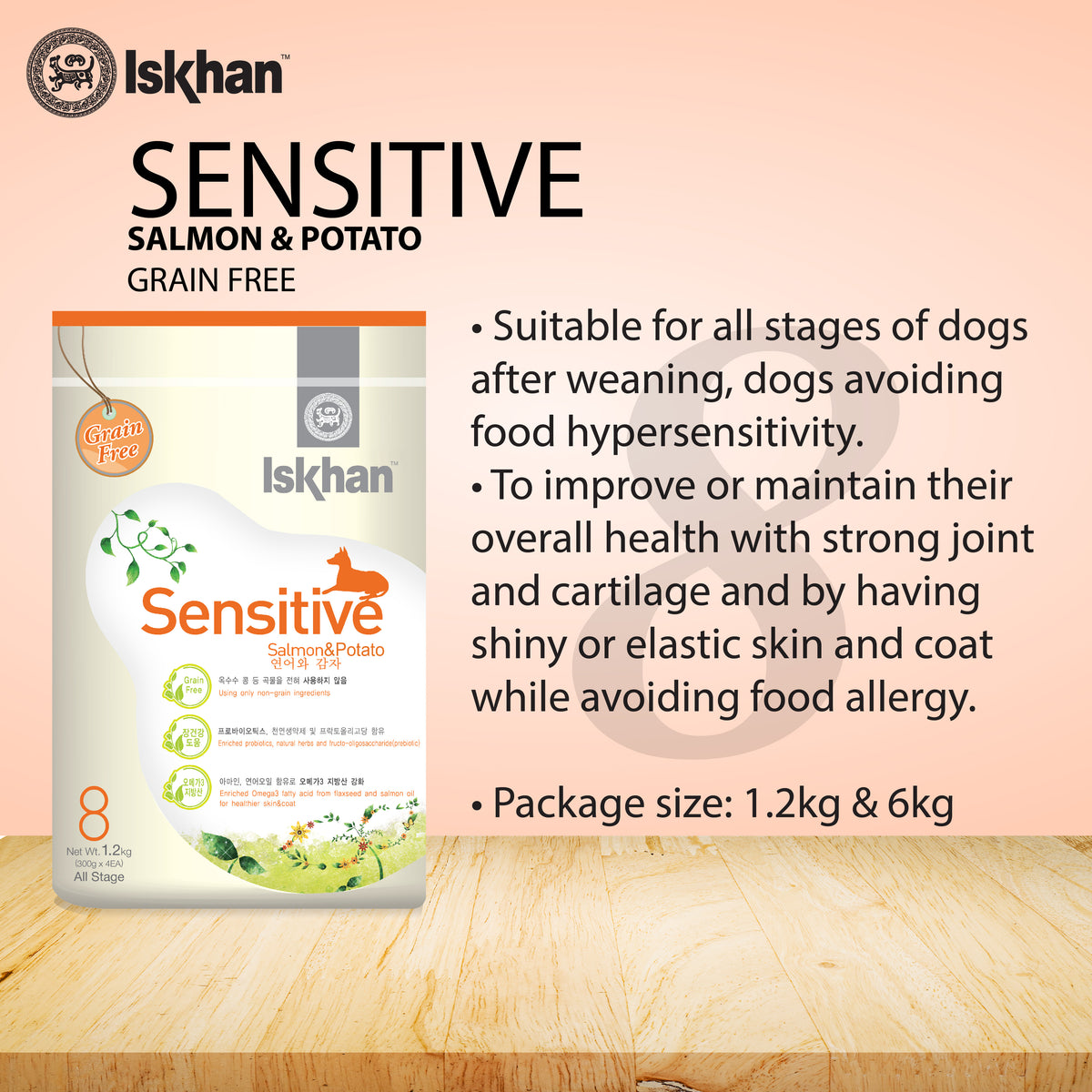 Iskhan Sensitive Salmon and Potato (Grain Free) – Pharmvet Official Store
